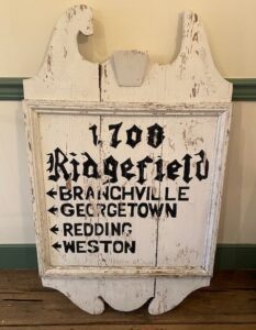 Pick from the Collection: 1930s Directional Sign • Ridgefield ...